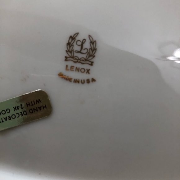 Lenox | Dining | Lenox China Cream Gold Rimmed Dish | Poshmark